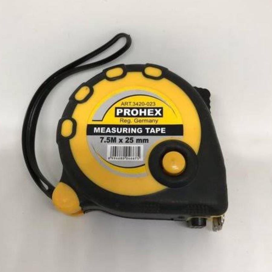 Jual Meteran Tukang Bangunan/Measuring Tape PROHEX HASSTON 5 Meter 7,5 ...