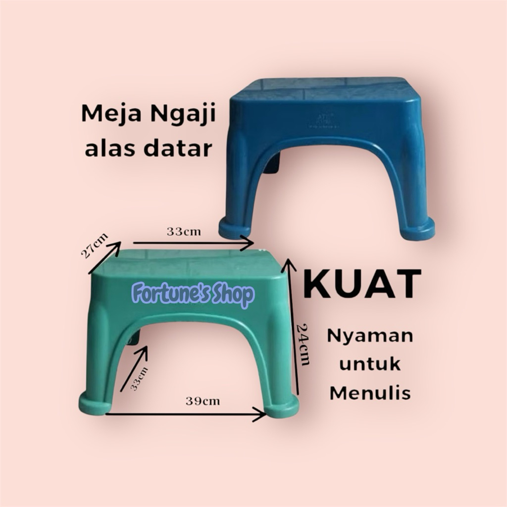 Jual Meja Ngaji/Belajar Plastik Model Datar Baru Kuat dan Kokoh ...
