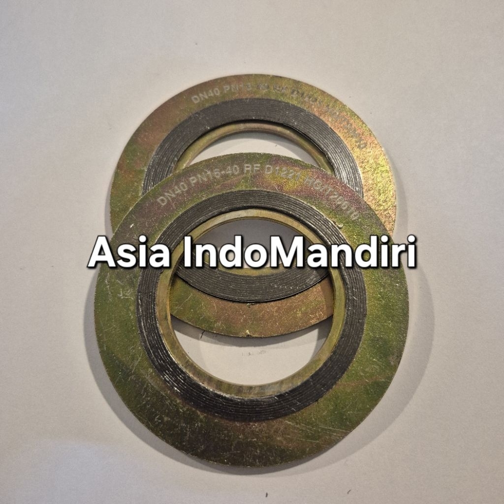 Jual Spiral Wound Gasket PN16 8" inch DN200 Carbon Steel Besi / SWG ...