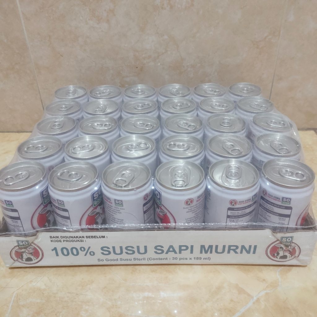 Jual So Good Real Good Susu Steril - Karton (30 kaleng) | Shopee Indonesia