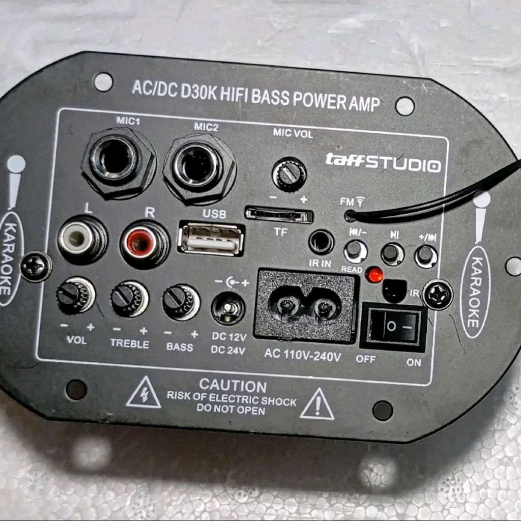 Jual Modul amplifier karaoke bluetooth 35watt ac dc board amplifier usb ...