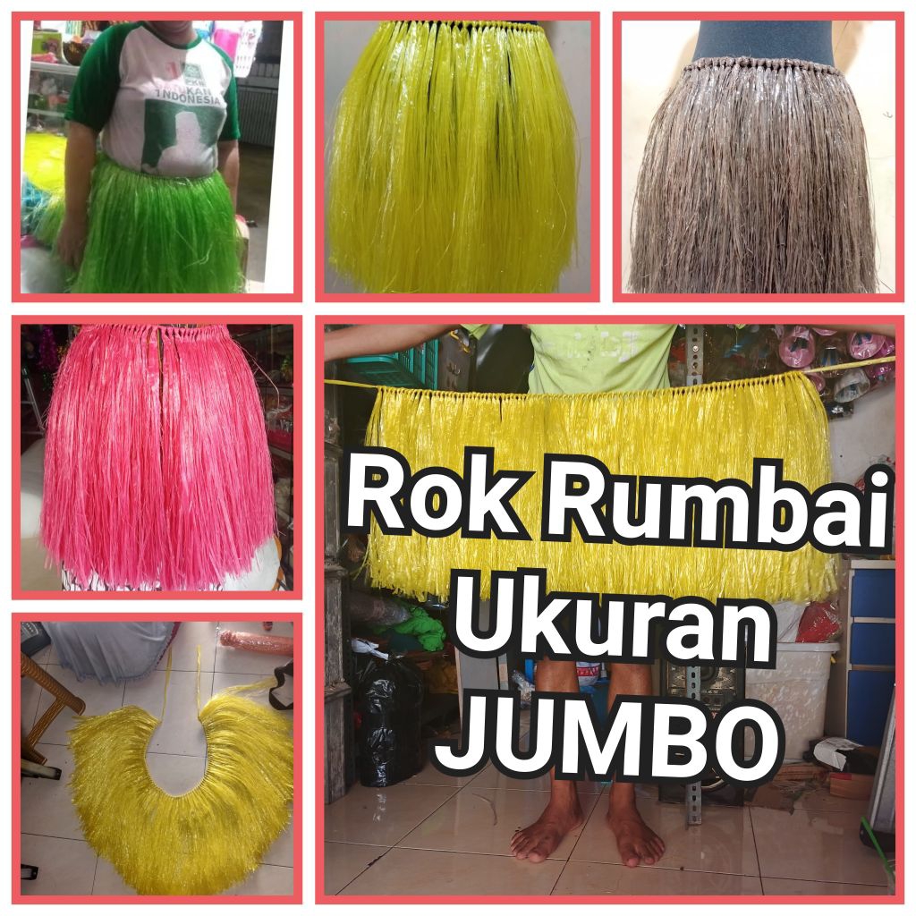 Jual Rok Rumbai Tali Rafia Ukuran JUMBO | Shopee Indonesia