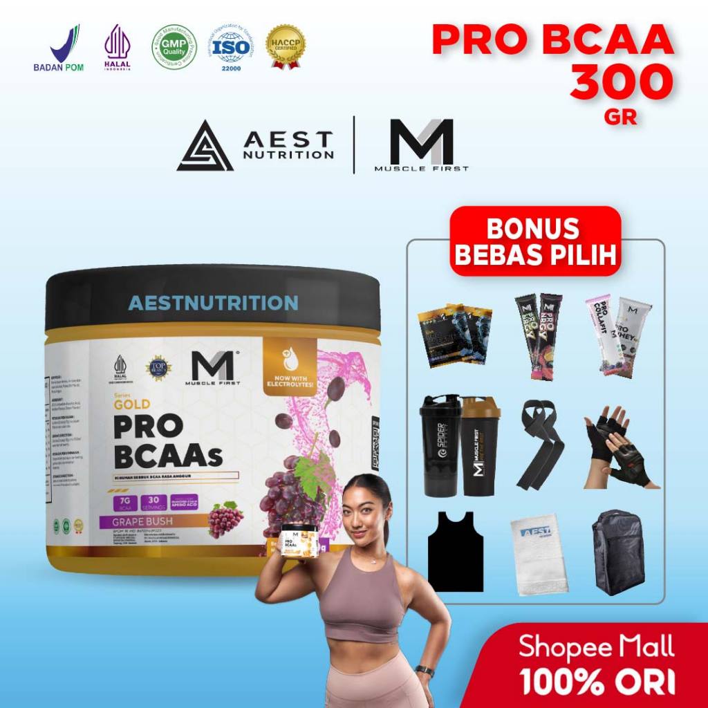 Jual Muscle First Pro BCAA 300 gr - Asam Amino + Electrolytes Supplemen ...
