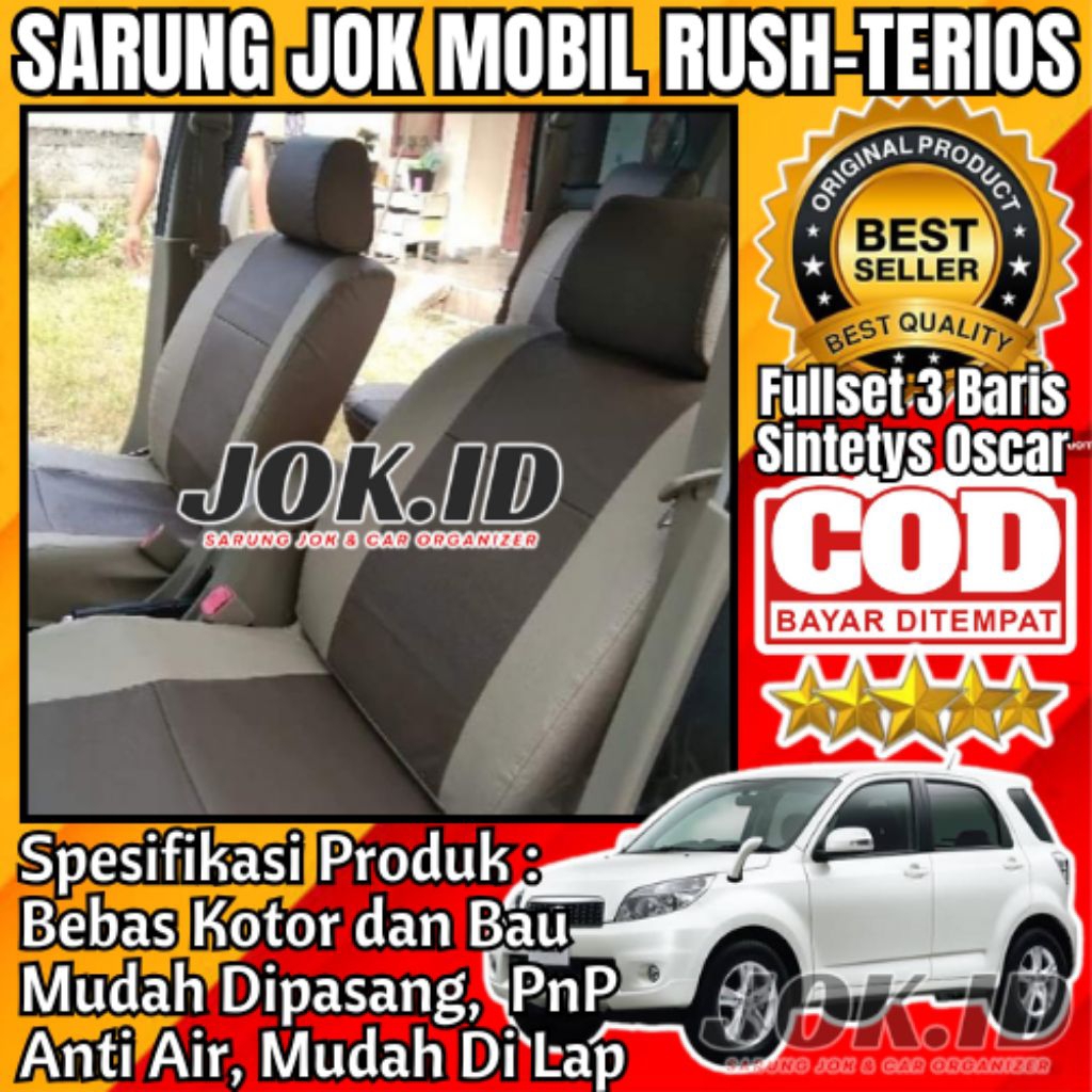 Jual Cover Jok/ Sarung Jok Mobil RUSH/ TERIOS 2006-2017 ( Cantumkan ...