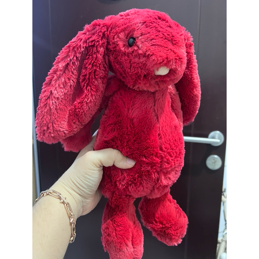 Jual Boneka Jelly Cat Kelinci Merah Medium 30 Cm | Shopee Indonesia