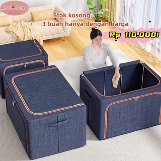 Jual ABC BEAR 110L harga murah storage box besar kotak penyimpanan baju Bisa dilipat box baju ...