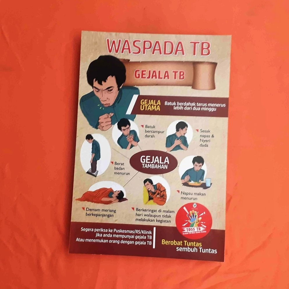 Jual Poster Kesehatan | Poster Waspada TB | Poster Tanda Gejala TB ...