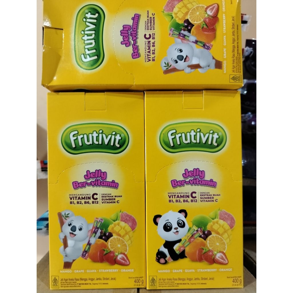 Jual Frutivit Jelly Ber-Vitamin Jelly Agar Aneka Rasa Buah ( 1 Kotak ...