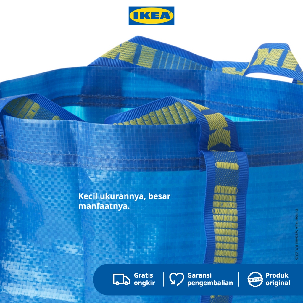 Jual IKEA BRATTBY Kantong / Tas Belanja Kapasitas Kecil 27x27 cm ...