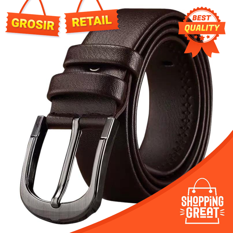 Jual RETAIL TP-KL005 Ikat Pinggang Pria Sabuk Kulit Gesper Klasik ...