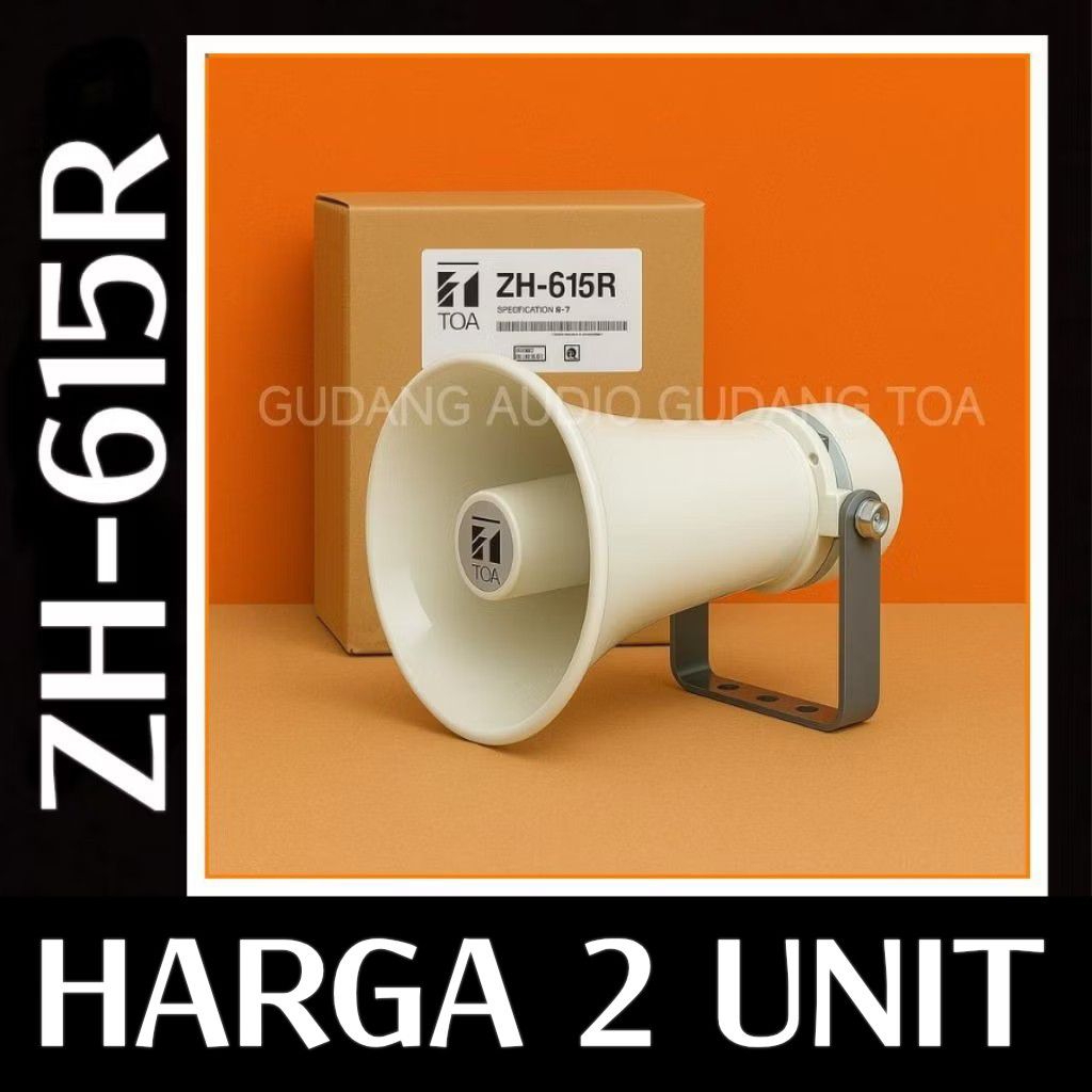 Jual 2 UNIT HORN SPEAKER CORONG TOA ZH-615R ZH 615 15 WATT ORIGINAL ...