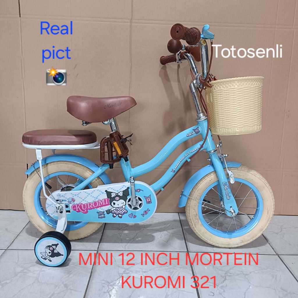 Jual MINI 12 INCH MORTEIN 321 SEPEDA ANAK PEREMPUAN KUROMI SEPEDA ...