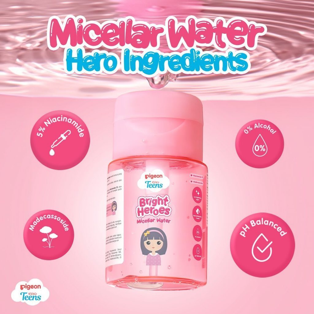 Jual Pigeon Teens Bright Heroes Micellar Water 100ml | Shopee Indonesia