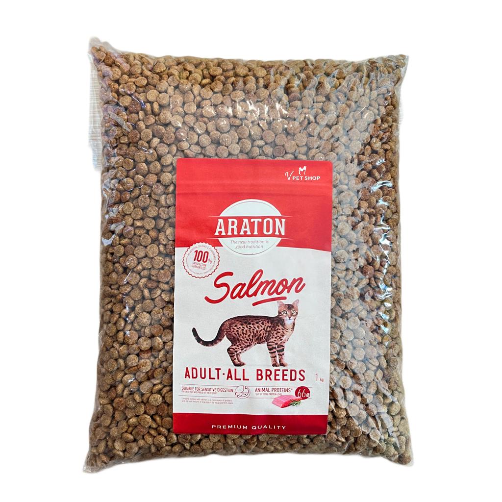 Jual Makanan Kucing - Repack Araton Cat Adult Salmon 1kg | Shopee Indonesia