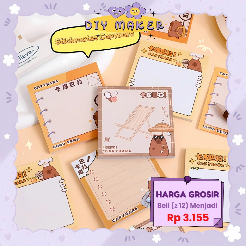 Jual DM Sticky Notes Lucu Unik Alat Tulis Kantor Praktis Alat Tulis ...