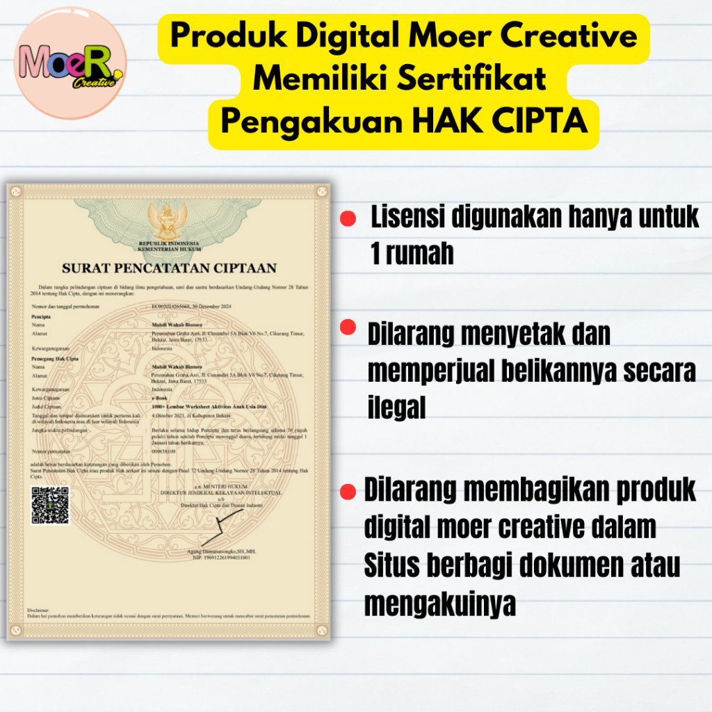 Jual Worksheet Tracing Pra Menulis Vol.1 Untuk Anak Usia 2 3 4 Tahun ...