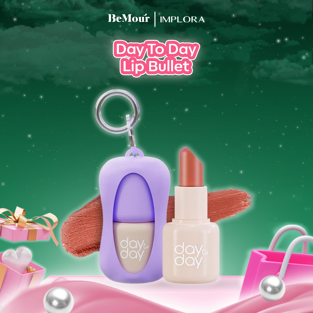 Jual IMPLORA - DAY TO DAY LIP BULLET + KEYCHAIN - Lipstick Creamy Matte ...