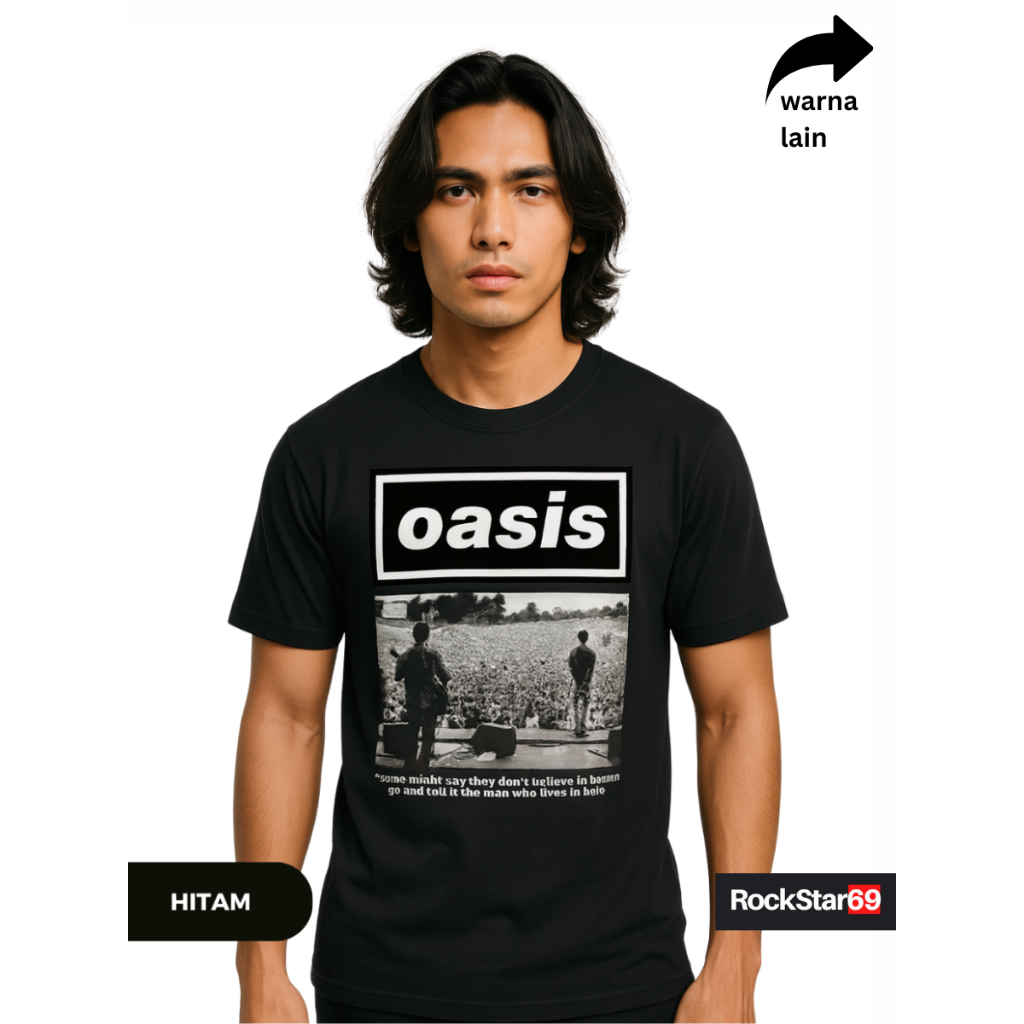 Jual Kaos Band Oasis Dewasa S–7XL Jumbo Big Size & Anak Usia 2–13 Tahun – Cotton Combed 24s ...