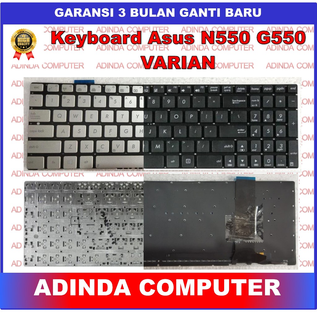 Jual Keyboard Asus N550 G550 N550J N550JA N550JK N550JV N550JX N550L ...