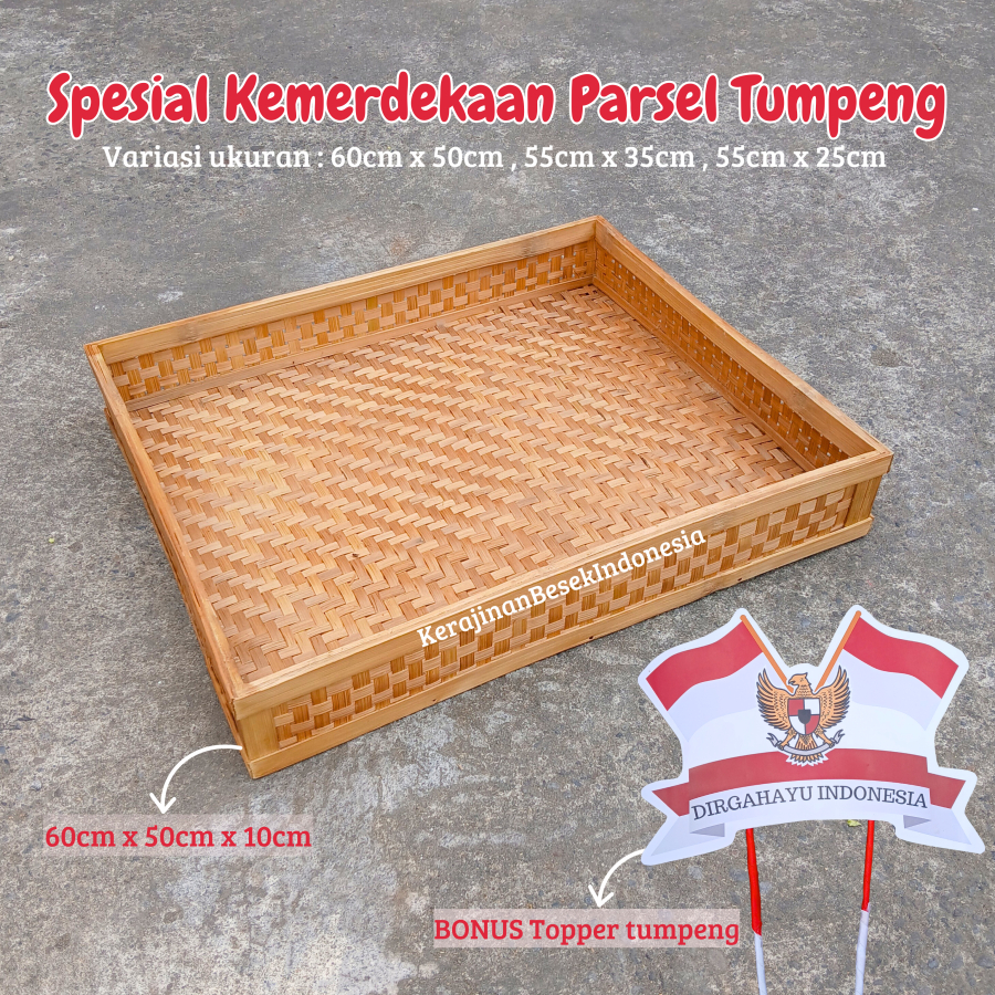 Jual PARSEL TUMPENG BONUS topper kemerdekaan aneka ukuran Alas ...
