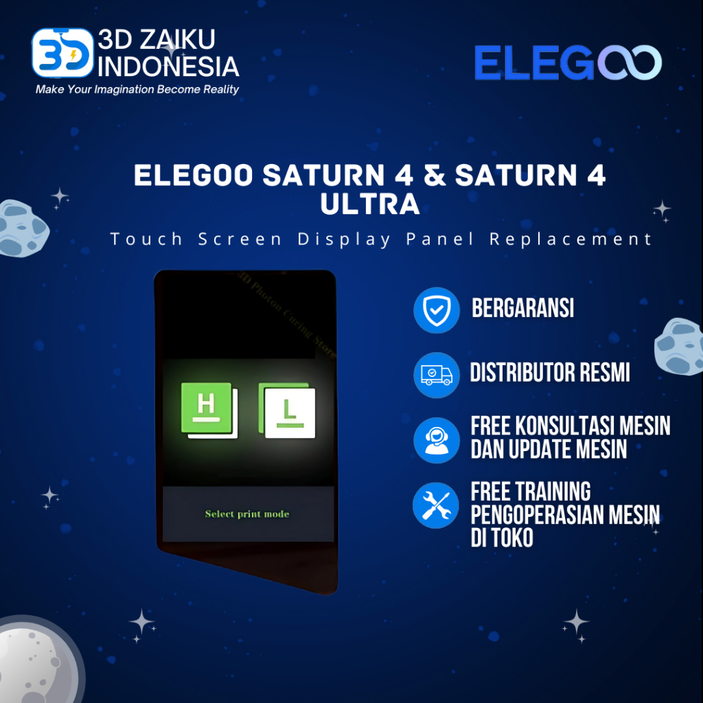 Jual Elegoo Saturn 4 and Saturn 4 Ultra Touch Screen Display Panel Replacement | Shopee Indonesia