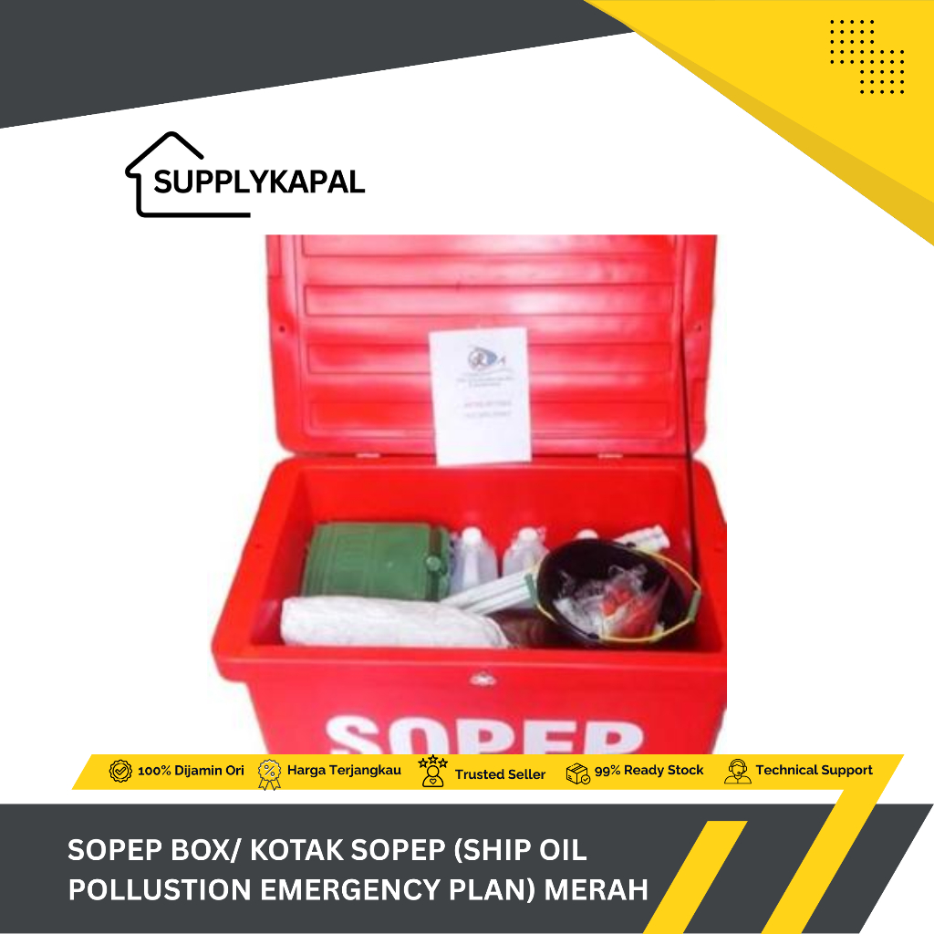 Jual SOPEP Box/ Kotak SOPEP (Ship Oil Pollustion Emergency Plan) Merah ...