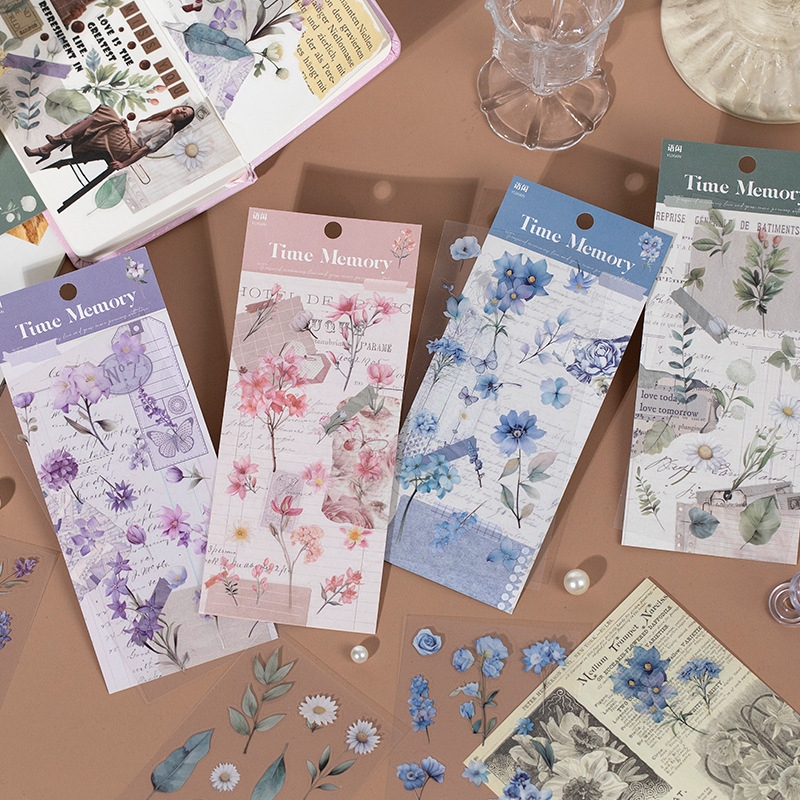 Jual Sticker Bunga - Stiker Tempel PET DIY Flower Deco Stickers Time ...
