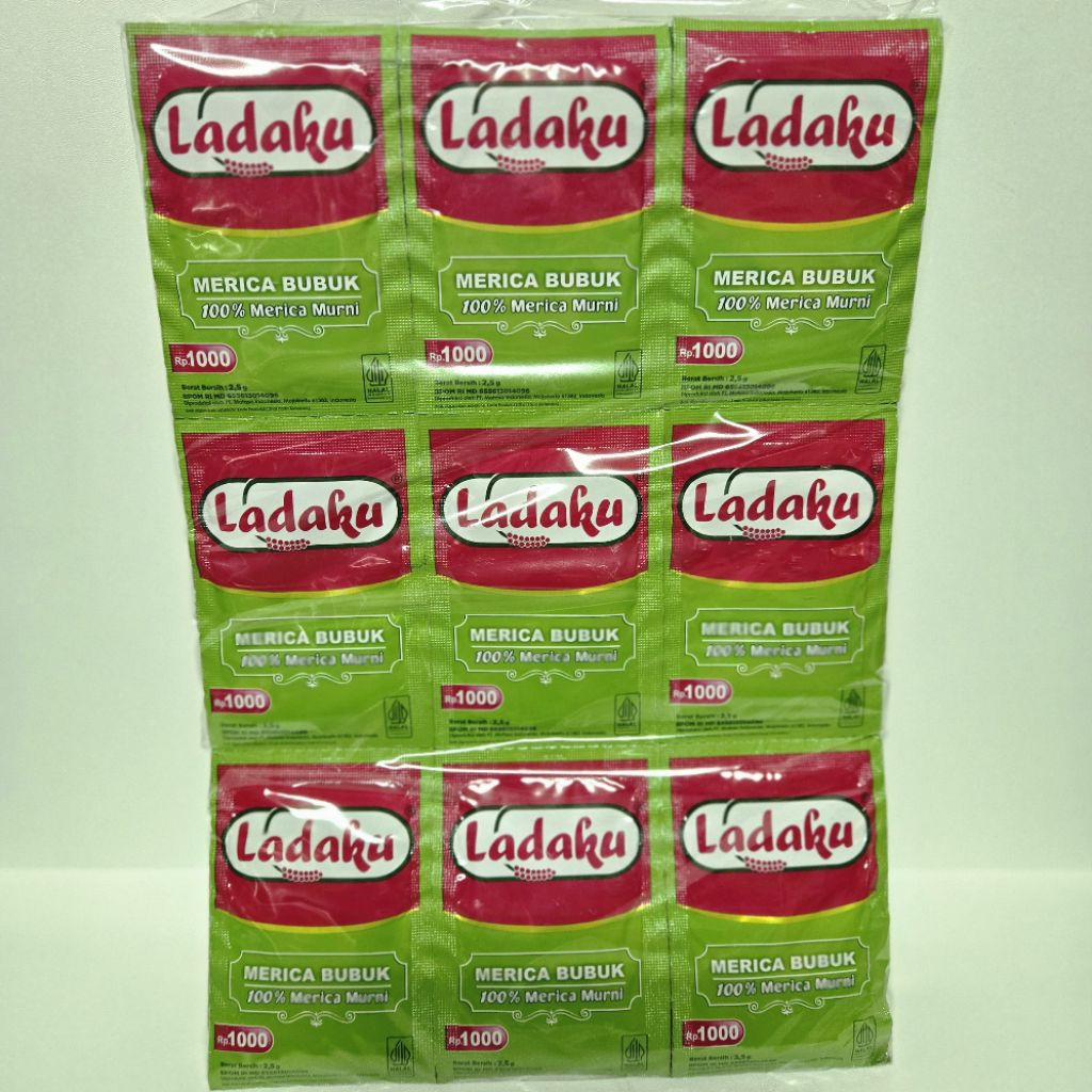 Jual Ladaku merica bubuk sachet perpack isi 60sachet x 2.5g | Shopee ...