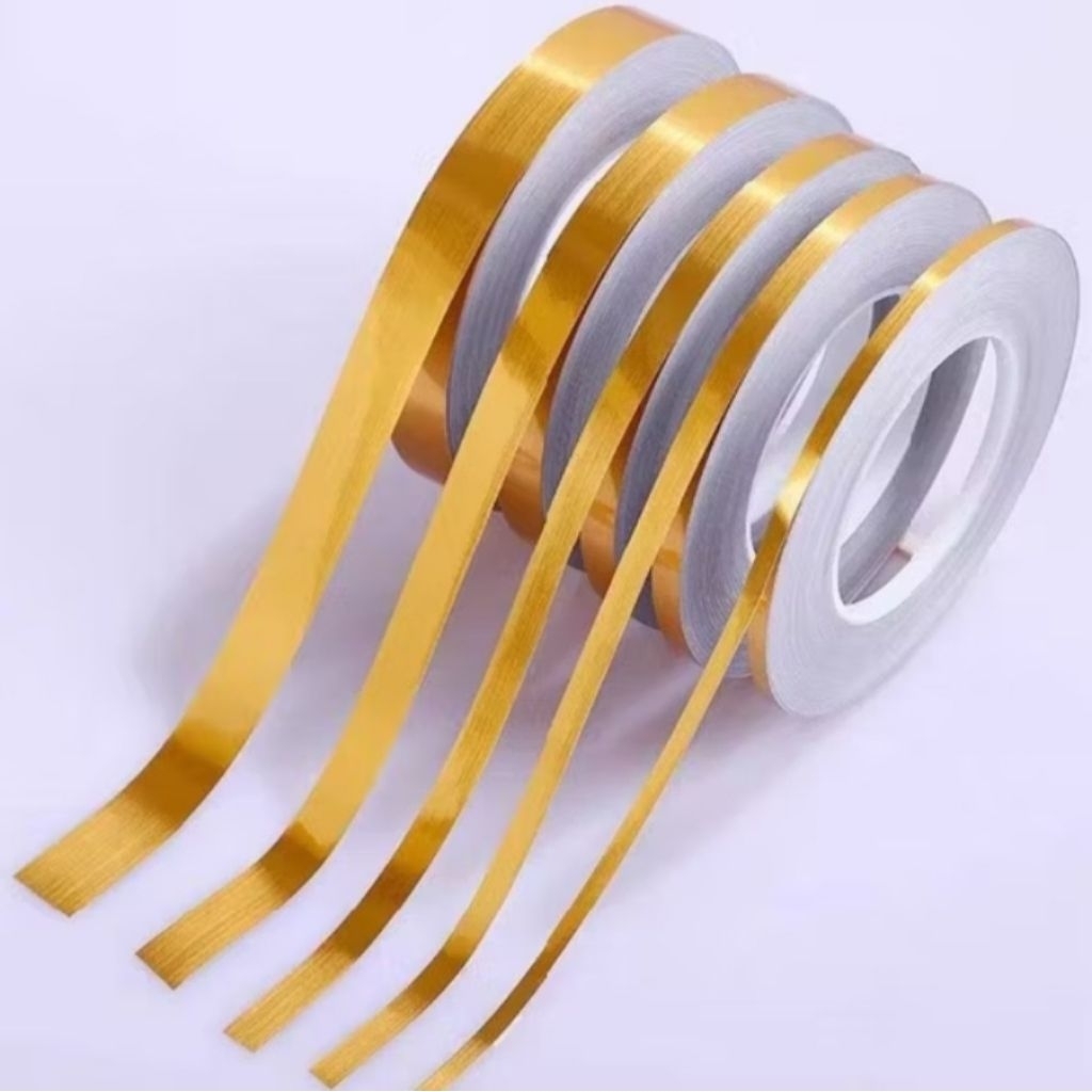 Jual Sticker Dinding & Keramik Warna Emas 1cm x 50Meter | Shopee Indonesia