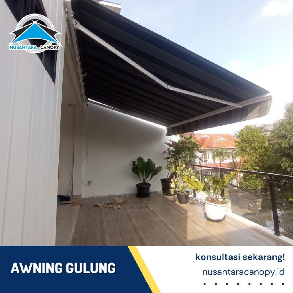 Jual Kanopi Lipat Awning Gulung Otomatis dan Manual Bergaransi ...