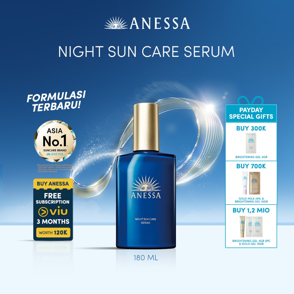 Jual Anessa - Night Sun Care Serum 180ml | Shopee Indonesia