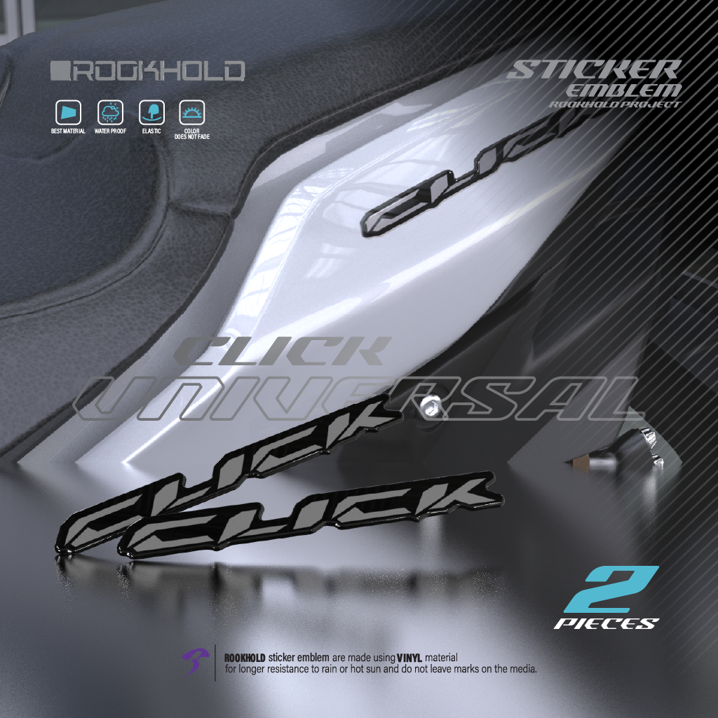 Jual Stiker Emblem Click Universal | Stiker TImbul Click | Emblem Vario ...