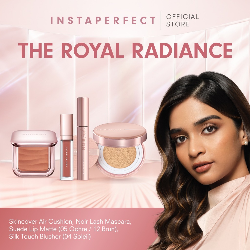 Jual Instaperfect The Royal Radiance Make Up (Burgundy) Look: Skin Cover Air Cushion, Silk Touch ...