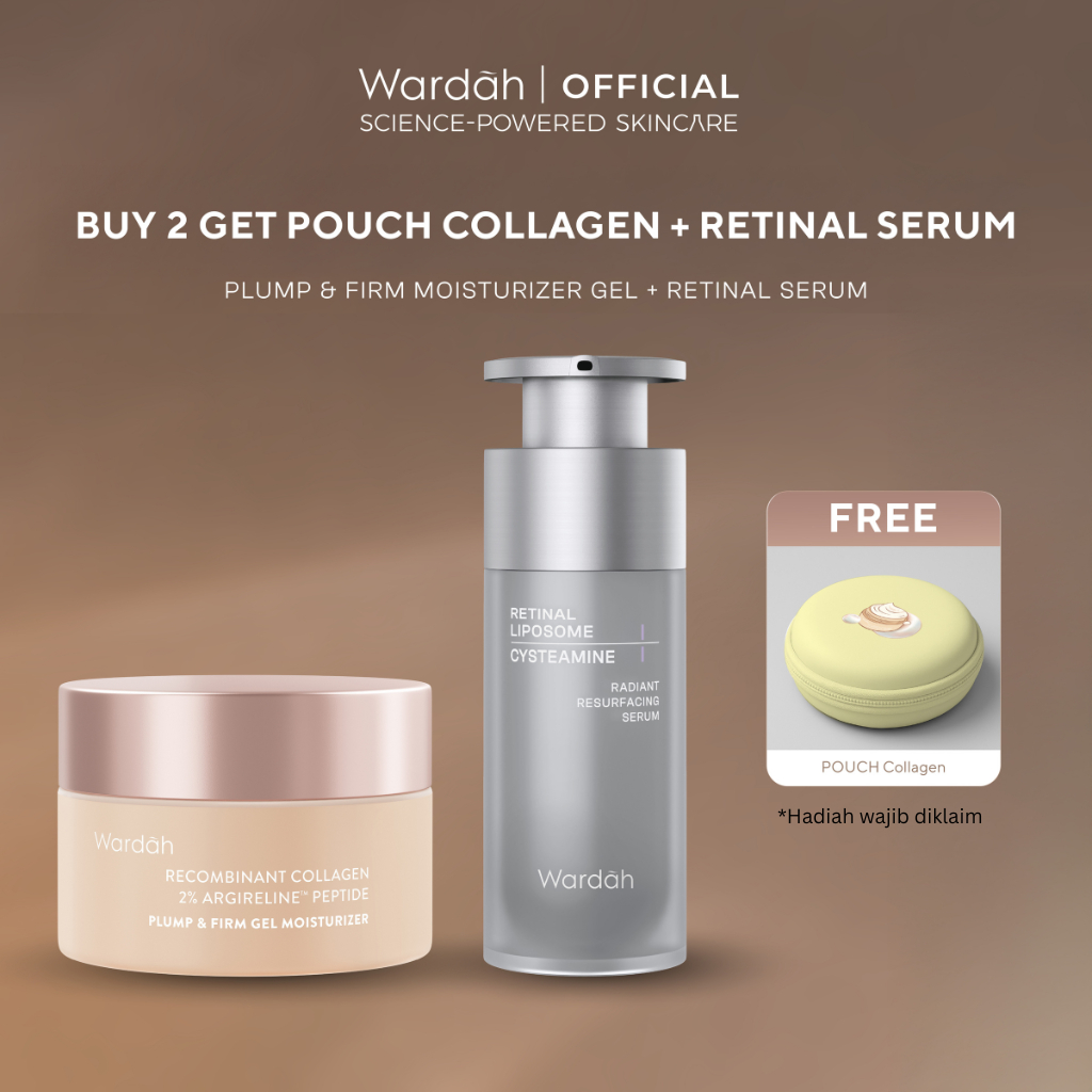 Jual [8.8 GLOW DEALS: BUY 2 GET 3 FREE Pouch] Wardah Plump & Firm Recombinant Collagen + 2% ...