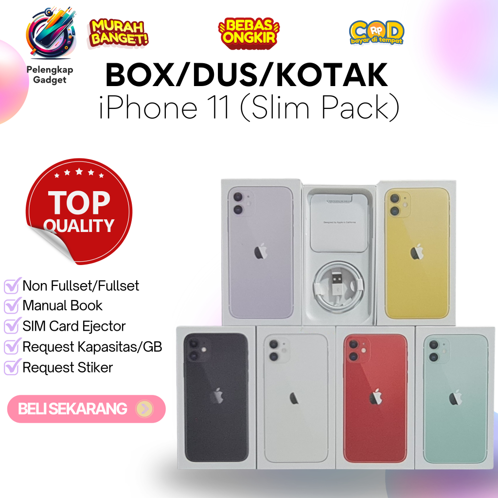 Jual BOX/DUS/KOTAK IP11 (SLIM PACK) | Shopee Indonesia