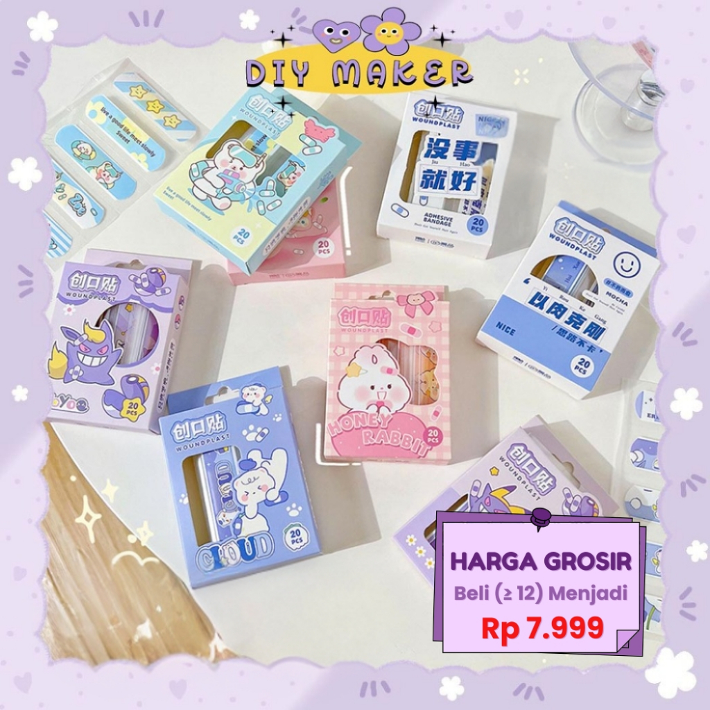 Jual DM Plester Luka Motif Karakter / Hansaplast Cartoon 4 Pcs / 1 BOX ...