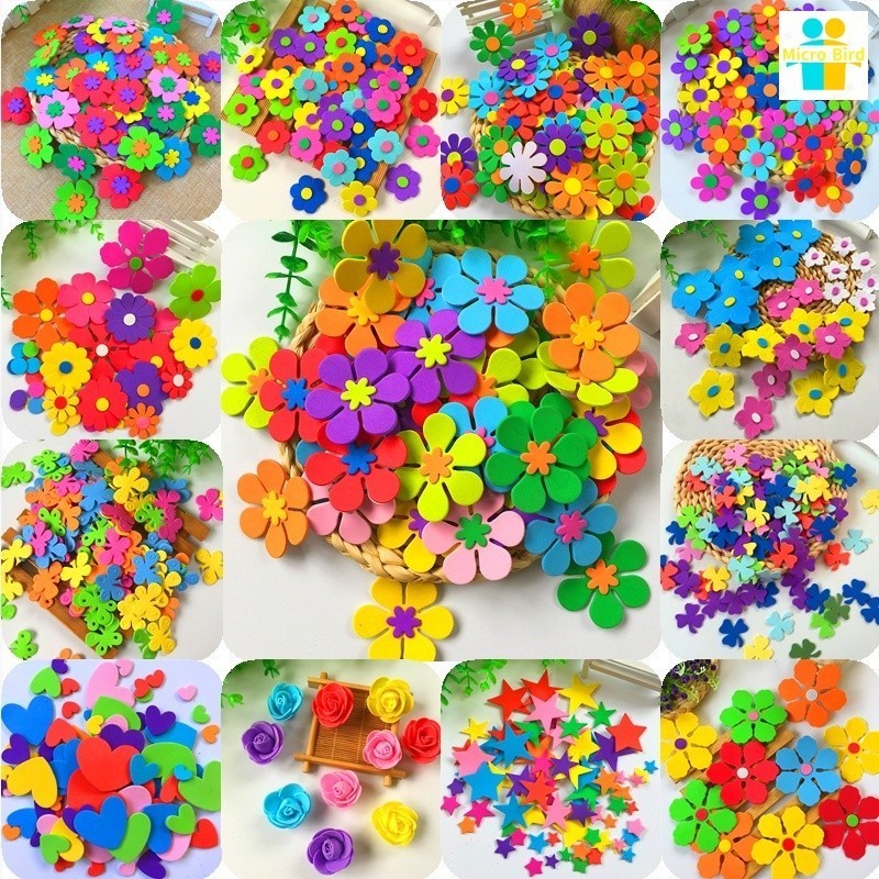 Jual Stiker Dinding Busa EVA 3D Bunga Ruang Kelas Taman Kanak-kanak ...