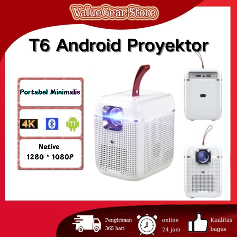 Jual Proyektor T6 Pengiriman Mengantung Peningkatan Nativ Wi-Fi 6 ...