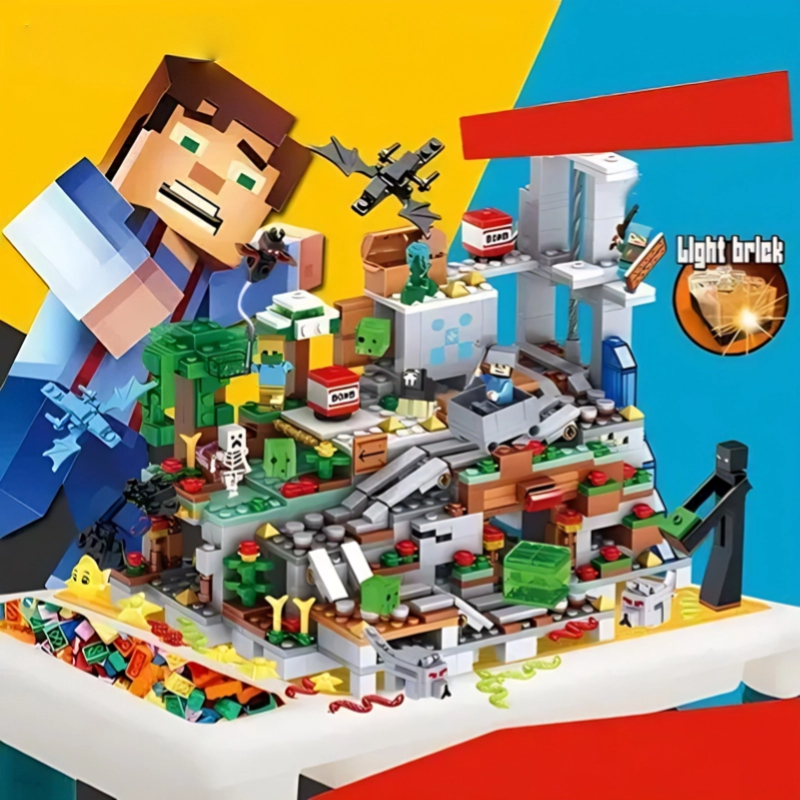 Jual Block My world Mainan Balok Bangunsusun Model Bentuk Rumah Pohon ...