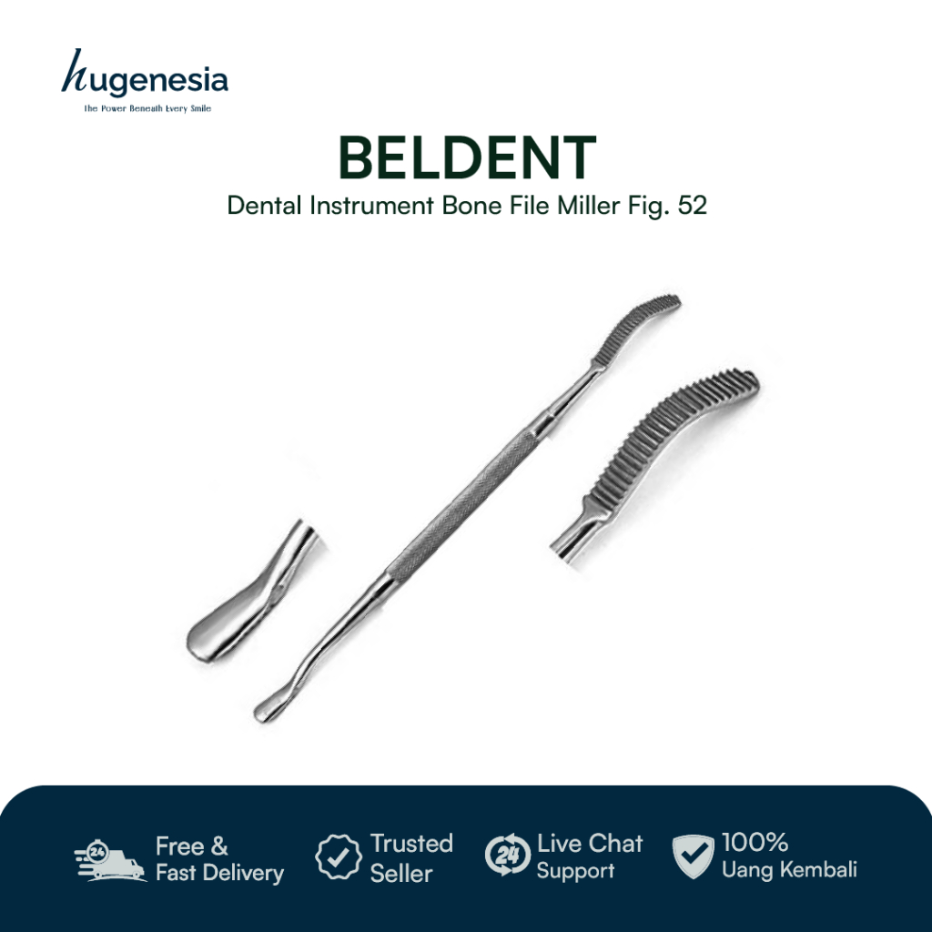 Jual Hugenesia - Beldent Dental Instrument Bone File Premium Dua Sisi ...