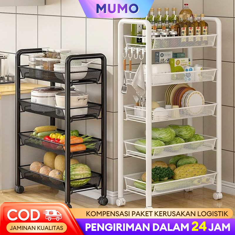 Jual Rak Troli Susun Rak Lantai Beroda Rak Roda Rak Ruang Tamu Rak ...