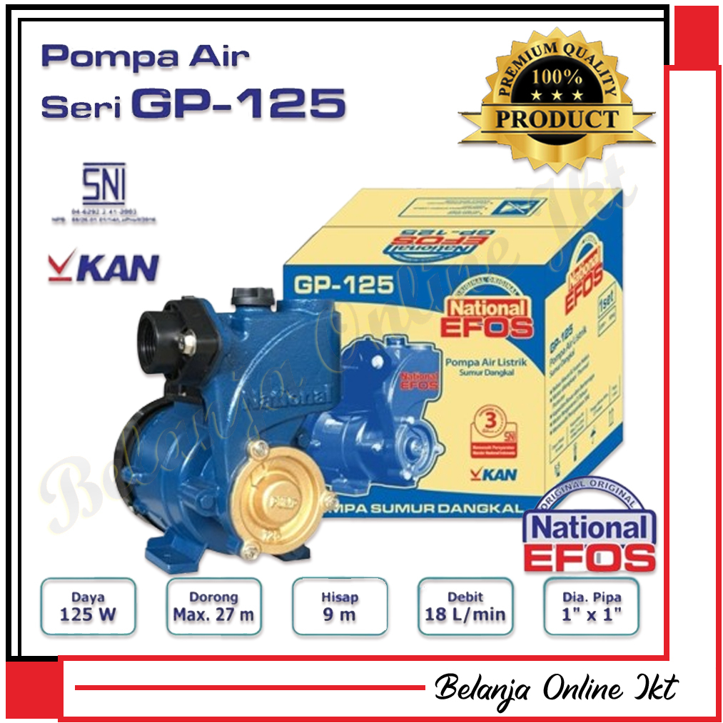 Jual NATIONAL GP-125 Mesin Pompa Air GP125 Pompa Air Listrik Pompa Sumur Dangkal Pompa Pendorong ...