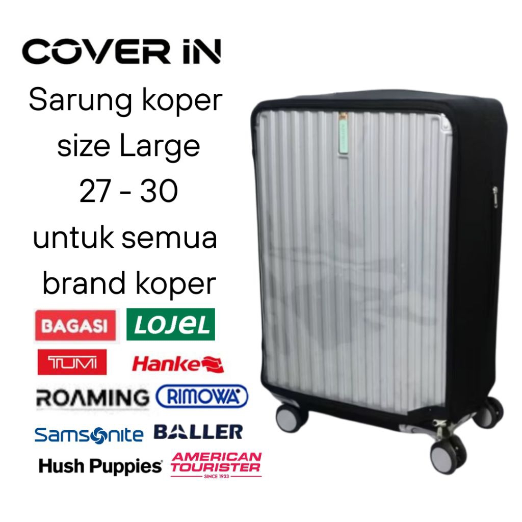 Jual Sarung Koper Luggage Cover Pelindung Koper Plastik/Mika & Kain ...