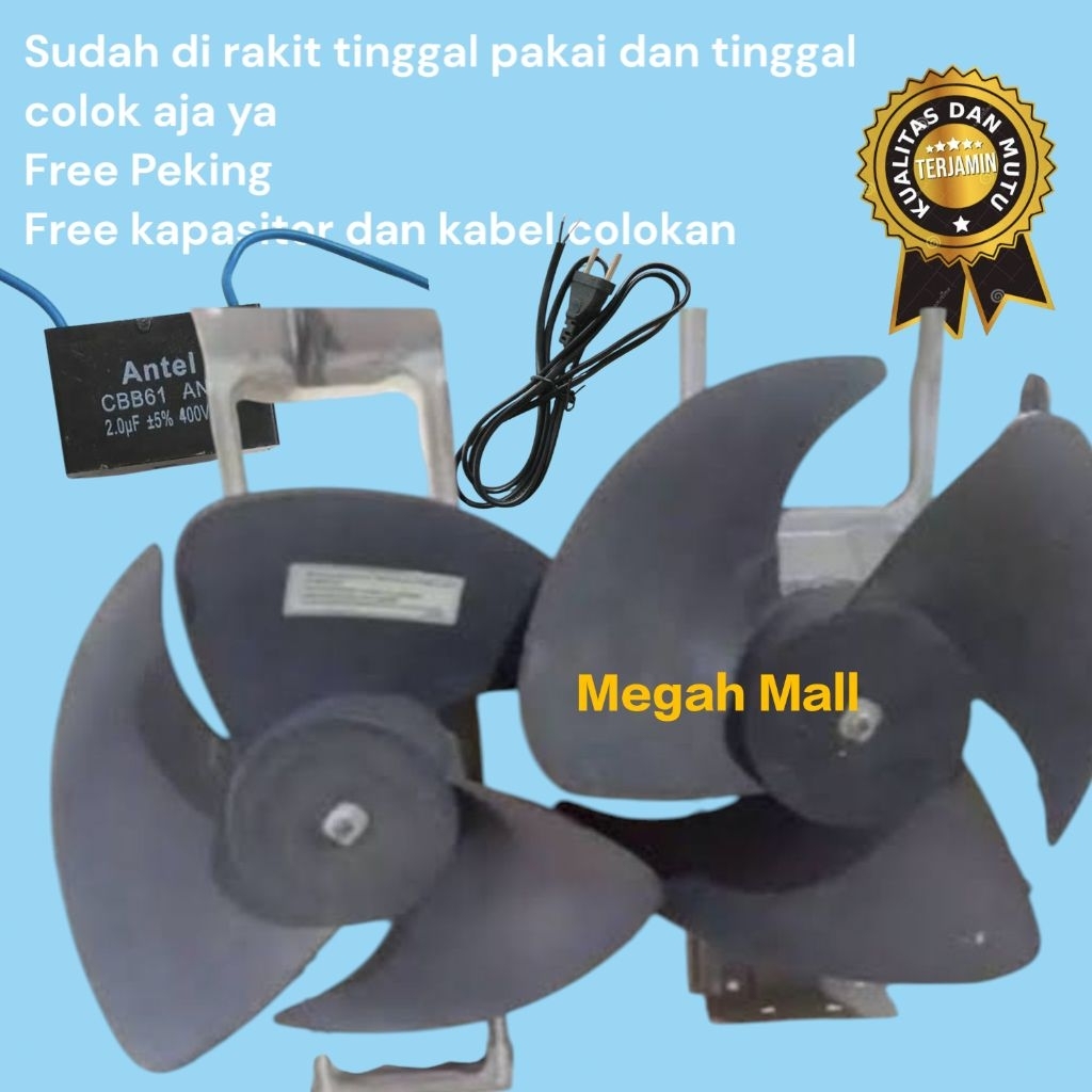 Jual KIPAS ANGIN BLOWER AC 3PK 3 DAUN DENGAN KABEL COLOKAN 1.5M / KIPAS ...