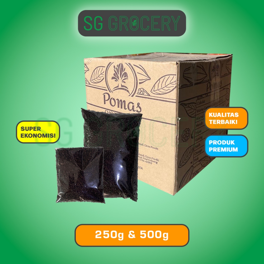 Jual Meses Cokelat Ekonomis POMAS kemasan repack 250 gram dan 500 gram ...