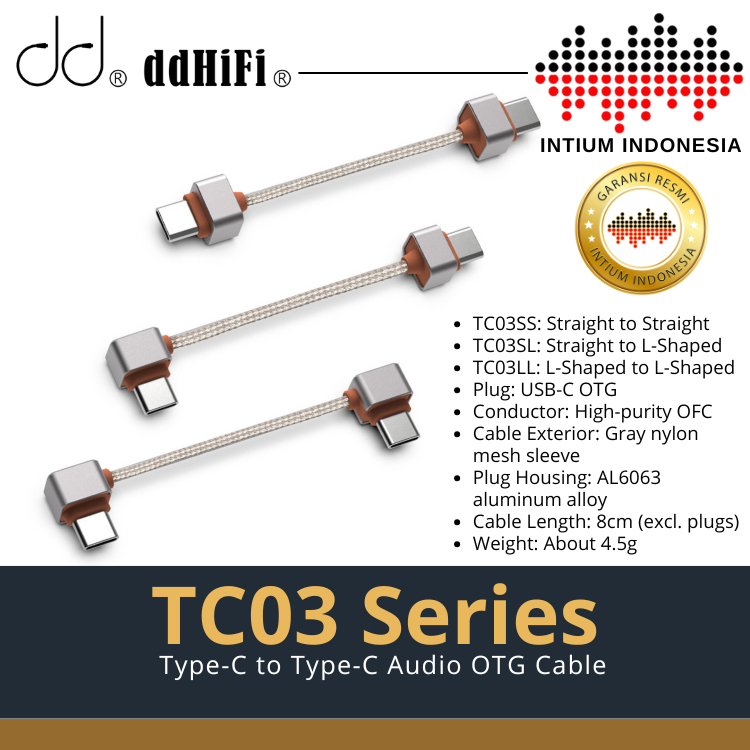 Jual ddHiFi TC03SS / TC03SL / TC03LL USB-C OTG Audio Decoding Cable | Shopee Indonesia
