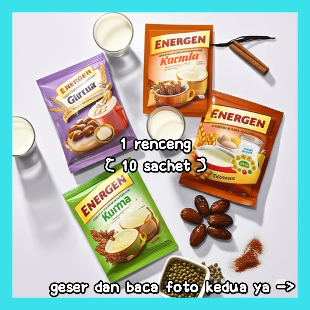 Jual 1 renceng (10 sachet) Energen Sereal & Susu Bergizi (Aneka Rasa ...