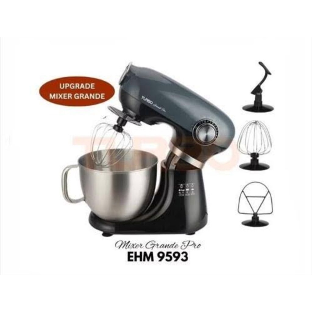 Jual TURBO Stand Mixer Grande Pro EHM 9593 Jumbo 5 Liter | Shopee Indonesia