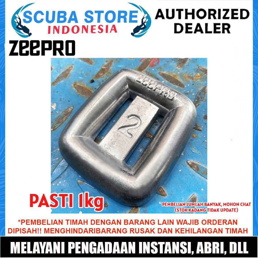 Jual Timah Pemberat 1kg (1000 Gram) / Timah Pemberat Zeepro Scuba ...