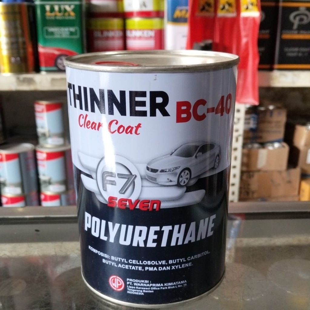 Jual THINNER BC 40 F7 SEVEN POLYURETHANE 1 LITER | Shopee Indonesia